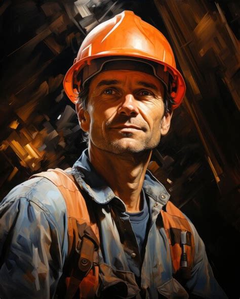 Premium Photo Worker With Safety Hat Construction