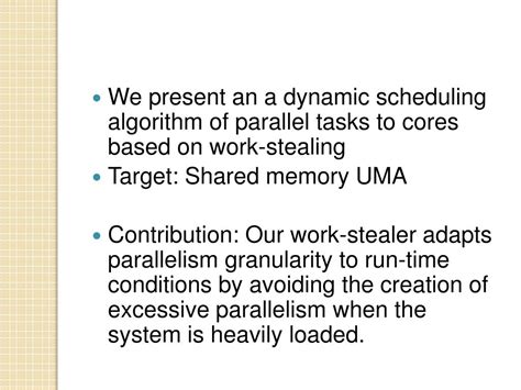 ppt lazy binary splitting a run time adaptive work stealing