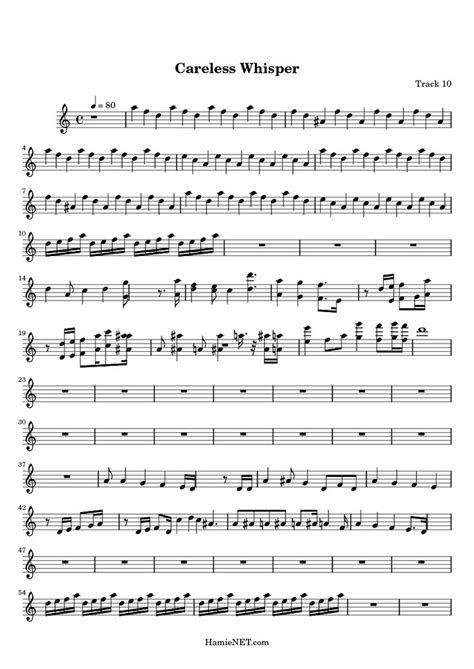 Careless Whisper Saxの楽譜 Careless Whisper 鋼琴譜 Qgdtmr