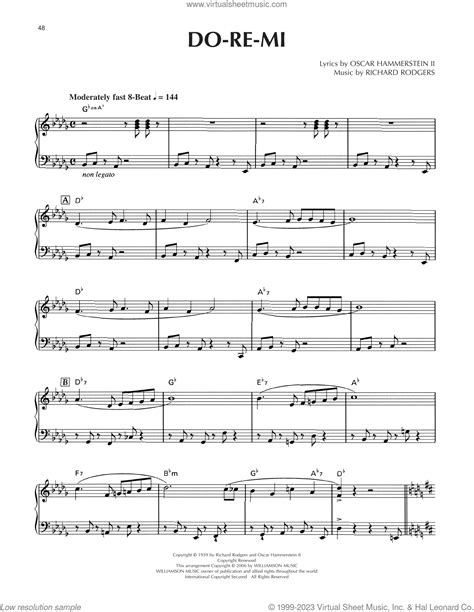 Do Re Mi [jazz Version] From The Sound Of Music Sheet Music For Piano