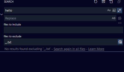 Exclusion In Files Search May Not Be Able To Hanlde This Situation Issue Microsoft