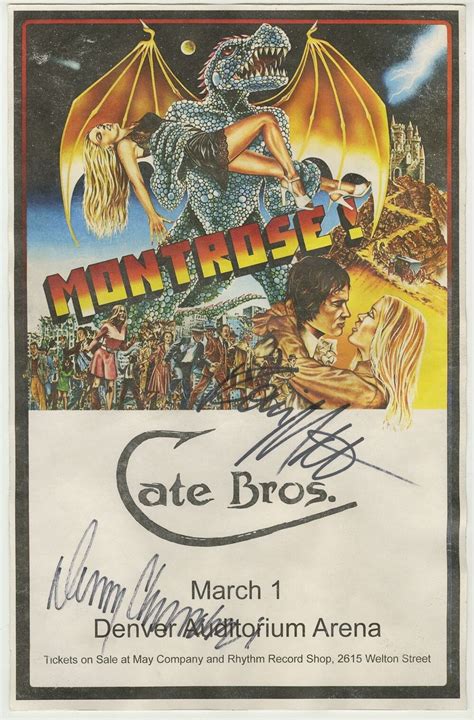 Ronnie Montrose And Denny Carmassi Autographed Concert Poster 1976 4881971201