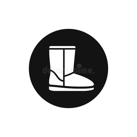 Ugg Shoe Vector Icon Stock Vector Illustration Of Natural 296238791
