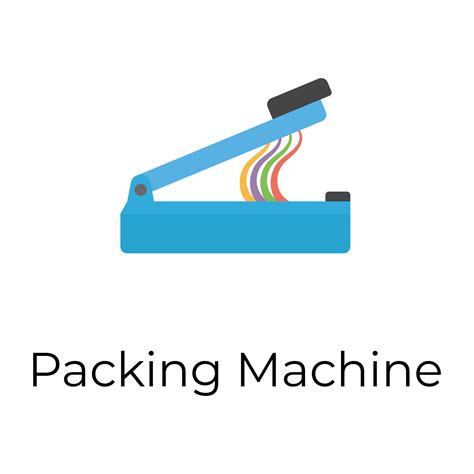 Trendy Packing Machine 14026929 Vector Art At Vecteezy