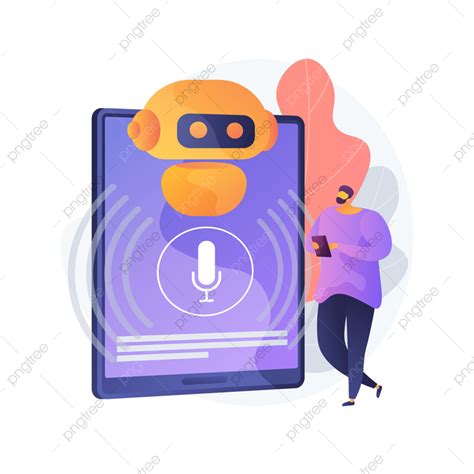 Chatbot Voice Controlled Virtual Assistant Abstract Concept Vector Illustration Voice Activated