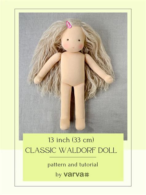 Diy Classic Waldorf Doll 1333cm Tall Pdf Pattern And Tutorial