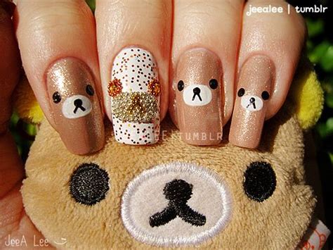 15 Cute Teddy Bear Nail Designs Entertainmentmesh