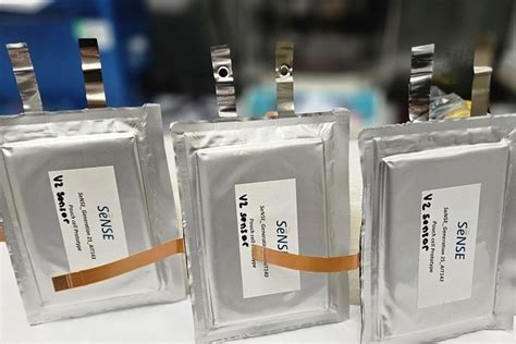 Sense Battery Cell Prototypes Show Improvements