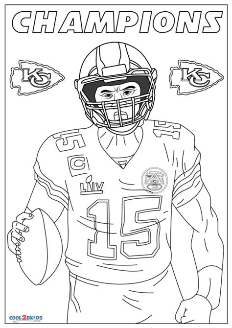 Chiefs Football Coloring Pages