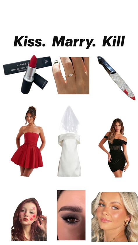 Kiss Marry Kill In 2025 Duo Halloween Costumes Married Halloween