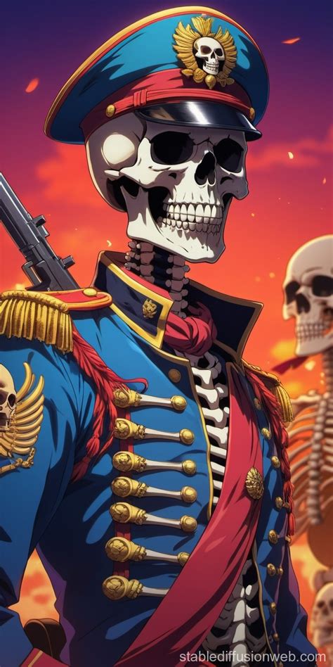 A Skeleton Carrying A Coffin With The Lid Open And A Clown Looking Out