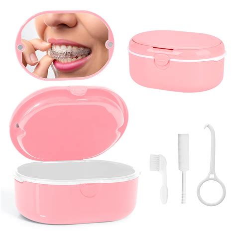 Premium Denture Cleaner And Storage Container Durable Prosthesis Bath