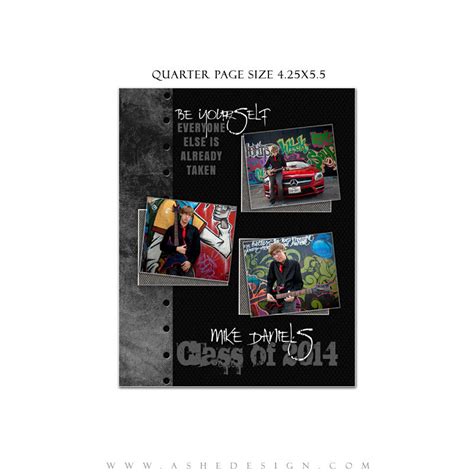 Black Leather Yearbook Ad Templates For Photographers Ashedesign