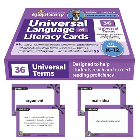 Universal Language Of Literacy Cards Digital Building License