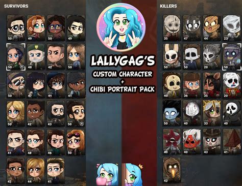 Complete Chibi Custom Icon Pack Available For Download R Deadbydaylight