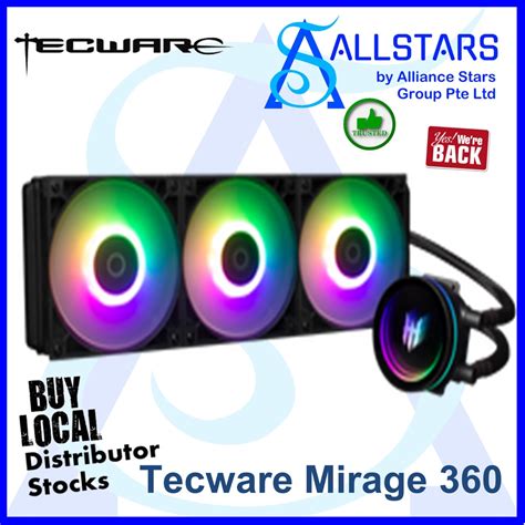 Ecware Mirage 360 Black Argb Aio Cooler Am5lga1700 Twco Mir360bk