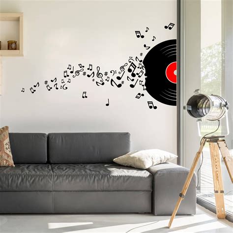 Musical Notation With Disc Wall Decals Musical Mark Vinyl