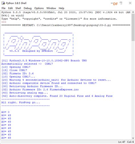 【pinpong库控制硬件】之arduino uno 调光台灯 df创客社区
