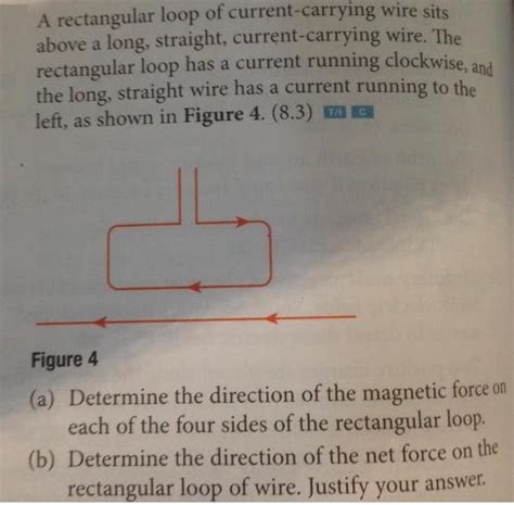 Solved A Rectangular Loop Of Current Carrying Wire Sits Above A Long Straight Solutioninn