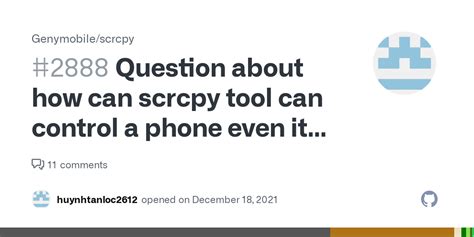 Question About How Can Scrcpy Tool Can Control A Phone Even Its Screen