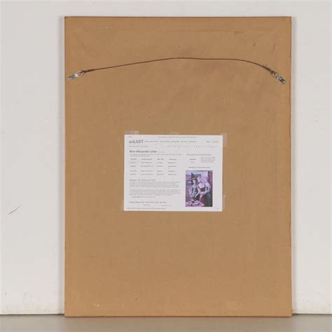 Bror Utter Modernist Figural Watercolor Painting 1960 Ebth