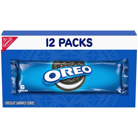 Nabisco Oreo Chocolate Sandwich Cookies 2 4 Oz 12 Count Price Rite