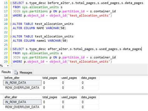Sql Rowoverflow Data Was Not Converting To Inrow Data After