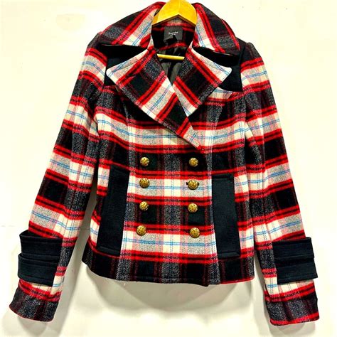 Smythe Les Vestes Classic Double Breasted Peacoatwom Gem