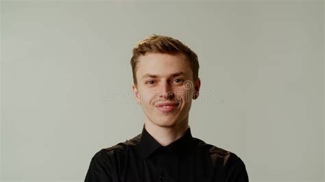 A Young Guy Is Cute Smiling On Camera A Sincere Smile Of A Guy In A