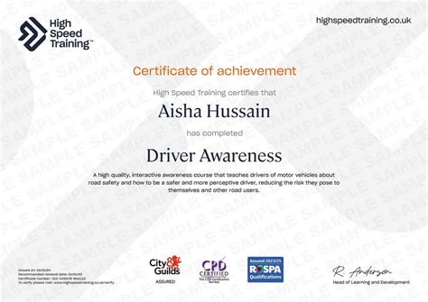 Driver Awareness Training Online City And Guilds Course