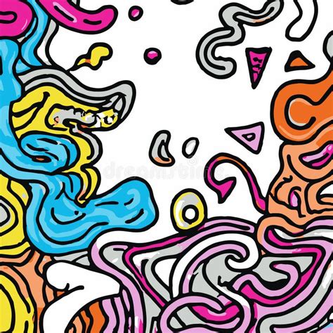 Fondo Colorido De Doodles Olas Ilustración Del Vector Ilustración De Ornamento Ilustraciones