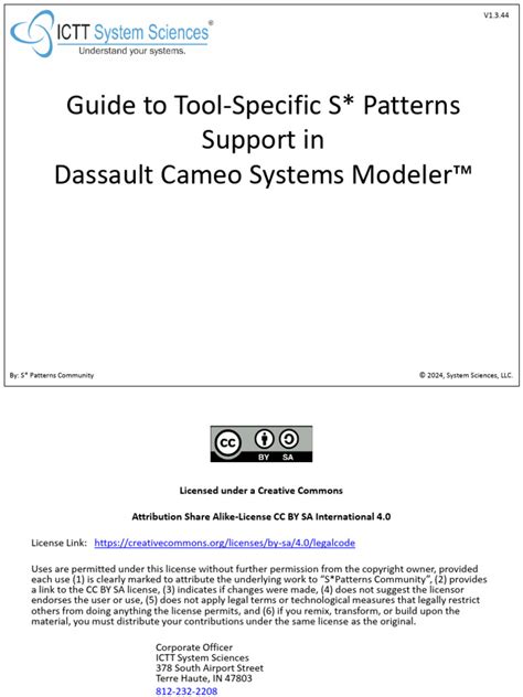 Guide To Systematica Patterns In Cameo Systems Modeler V1344 Pdf