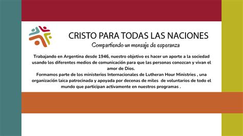 Cristo Para Todas Las Naciones Chile Después De Tantos Tantos Años