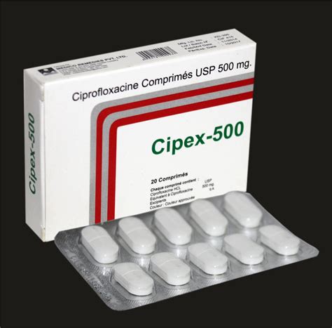 Cipex 500 Ciprofloxacin 500mg Tablets At ₹ 35box Ciprofloxacin