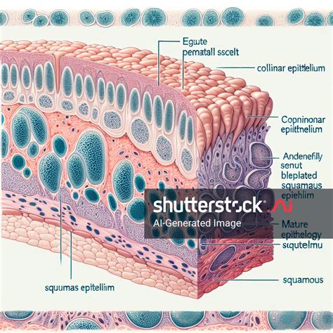 Afbeelding Maken Met Daarin Columnar Epithelial Ai Generated Image 2453187579 Shutterstock
