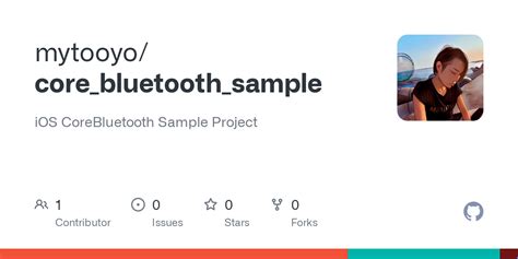 Github Mytooyocorebluetoothsample Ios Corebluetooth Sample Project