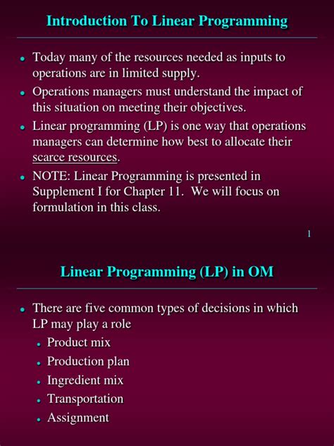 Linear Programing Introduction Pdf