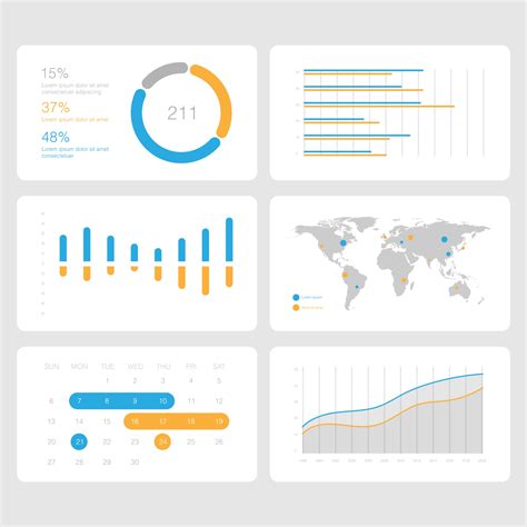 Virtual Screen Showing Data Analytics Statistics Chart Dashboard
