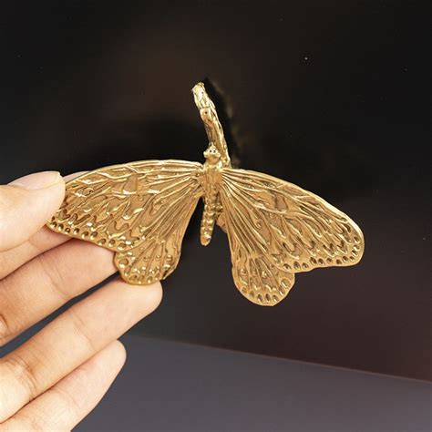 Solid Brass Drawer Knobs Pulls Butterfly Dresser Knobs Kitchen Cabinet