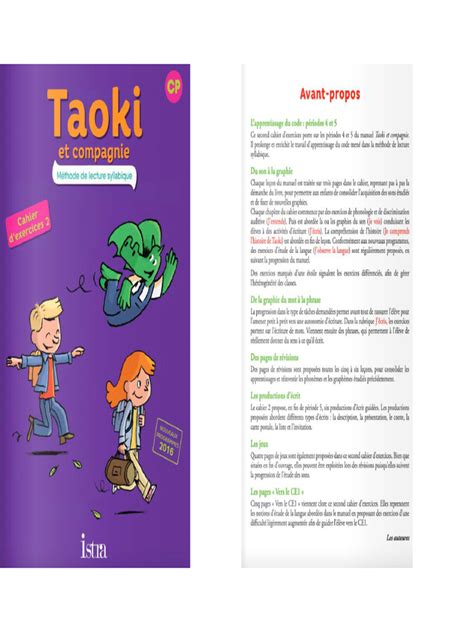 Cahier Exercices 2 Taoki Cp Pdf