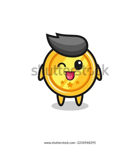 Cute Medal Character Sweet Expression While Stock Vector Royalty Free 2236968295 Shutterstock