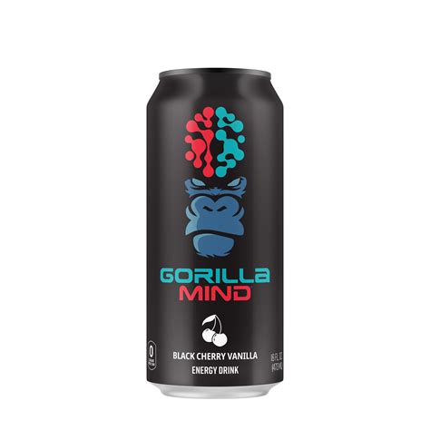 Gorilla Mind® Energy Drink Black Cherry Vanilla 12 Cans Gnc