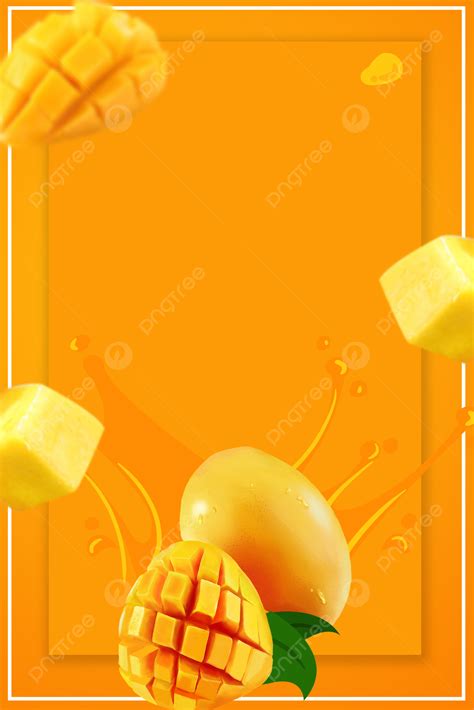 Yellow Vector Minimalistic Mango Poster Background Wallpaper Image For Free Download Pngtree