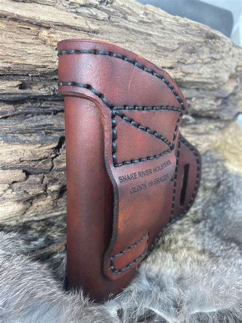 Avenger Style Leather Holster For Kahr Pm9 Concealed Carry Edc Carry
