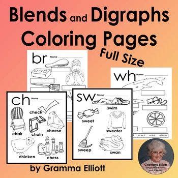 Printable Beginning Blends And Digraphs No Prep Worksheets And Coloring