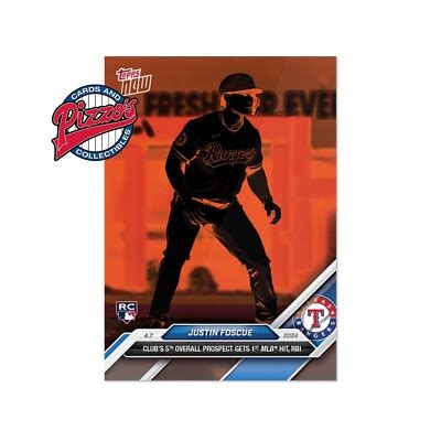 Eclipse Edition Justin Foscue Rc Rangers 2024 Mlb Topps Now Card 47 In Hand Ebay