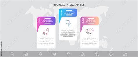 Infographics Charts With Steps Labels Vector Template Used For Diagram Business Web