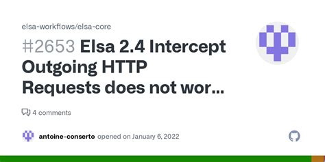 Elsa 24 Intercept Outgoing Requests Does Not Work Anymore · Issue