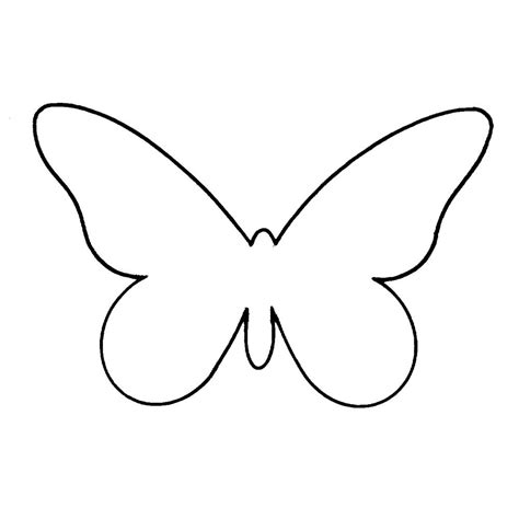 Butterfly Outline Template 47 Clipart Designs