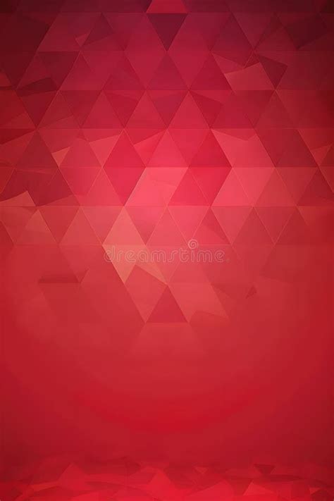 Abstract Red Geometric Triangle Background Stock Illustration